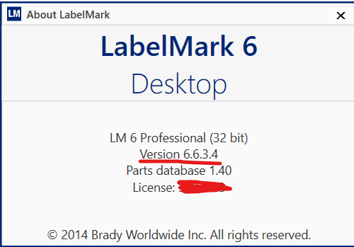 How to View Your LabelMark 6 License ID Version Information | Brady Support