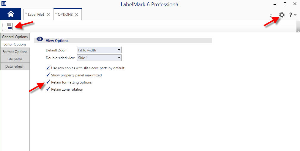 Labelmark 6 Changing Font in file Without Changing Default Font | Brady Support