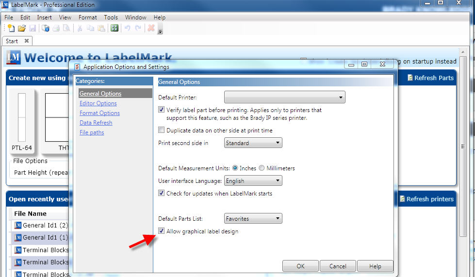 Labelmark 5/6 - Insert / Autocad Object is grayed out | Brady Support