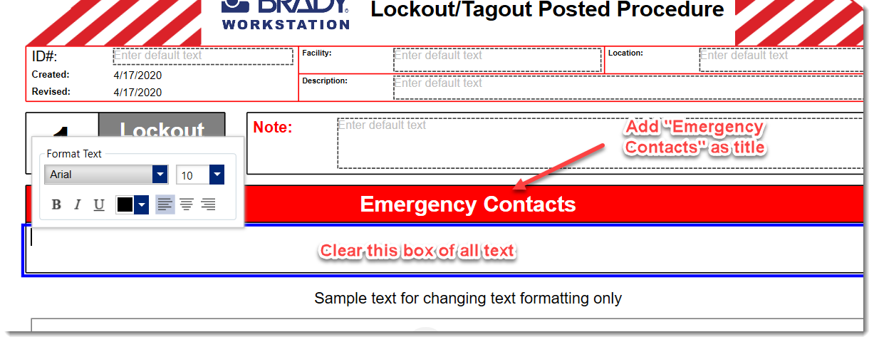 How to Create Combined Form Procedures in Lockout Writer | Brady Support