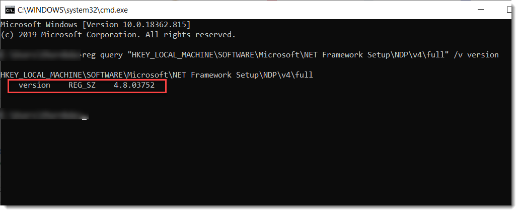 Windows 10 - how to see .NET version | Brady Support