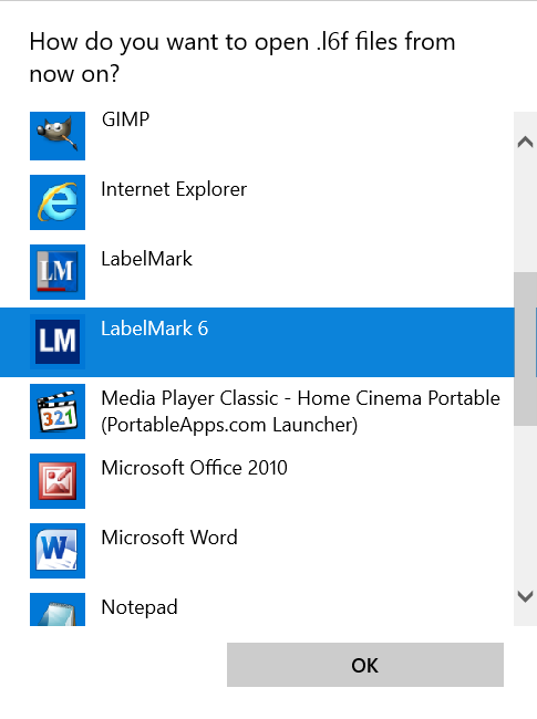 How to Configure Windows to Automatically Open LabelMark 6 Files in Brady Workstation or ...