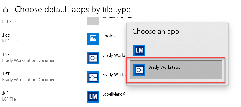 How to Configure Windows to Automatically Open LabelMark 6 Files in Brady Workstation or ...