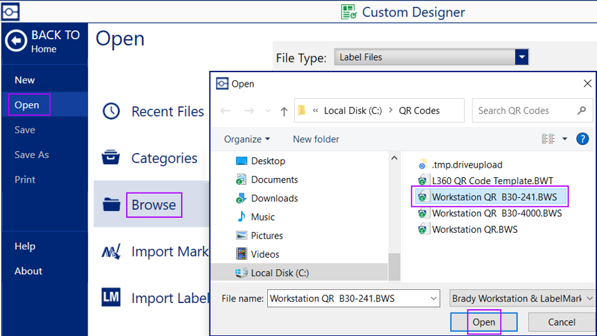 Bulk Print LINK360 QR Codes using Brady Workstation | Brady Support
