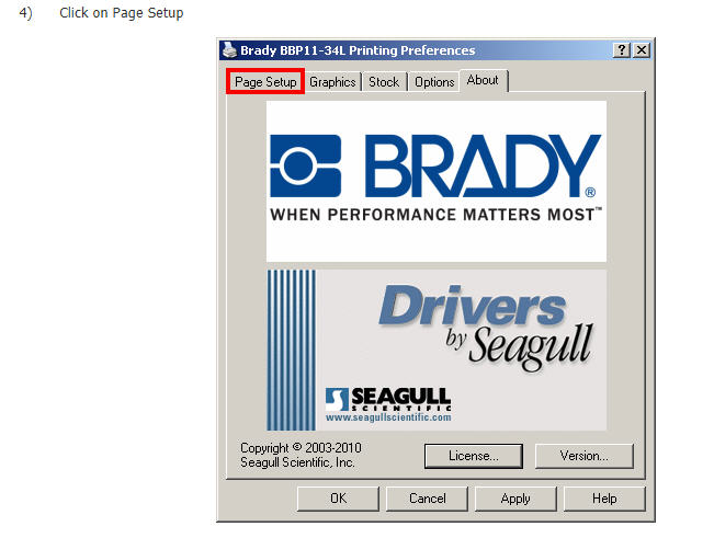 BBP11 - How to adjust print position in the BBP11 windows printer driver | Brady Support