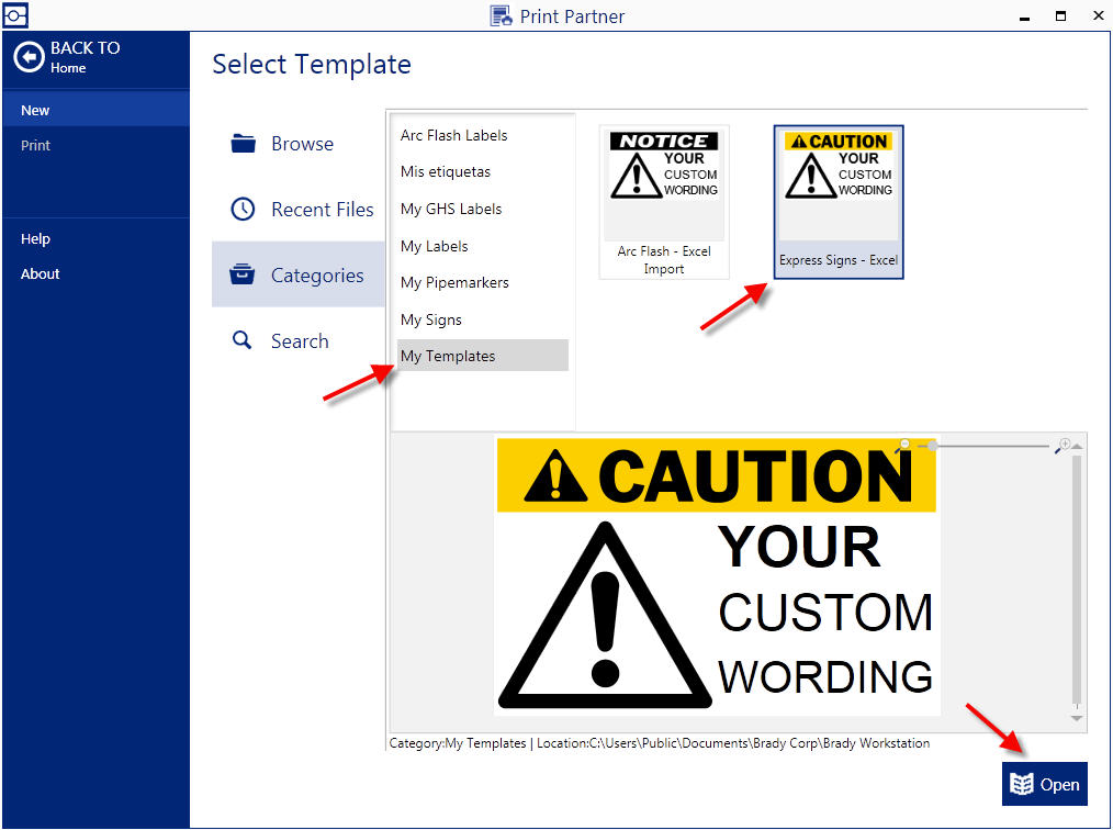 Express Sign App - How to import from Excel | Brady Support
