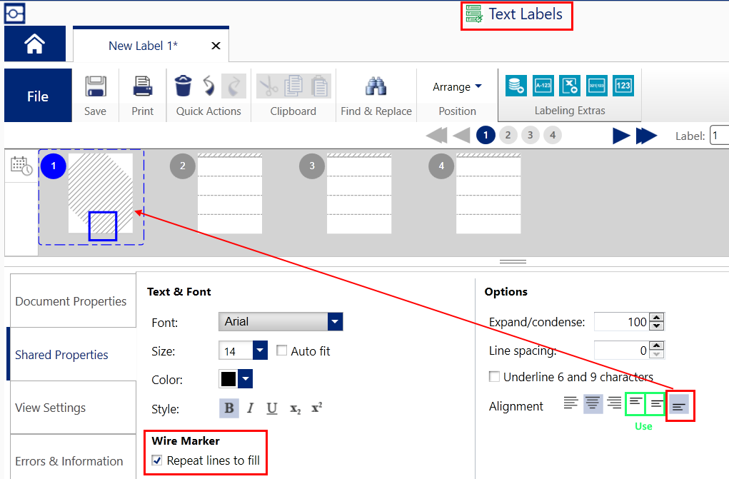 Text Labels - Cannot Enter Text - instead the label shows thin diagonal ...