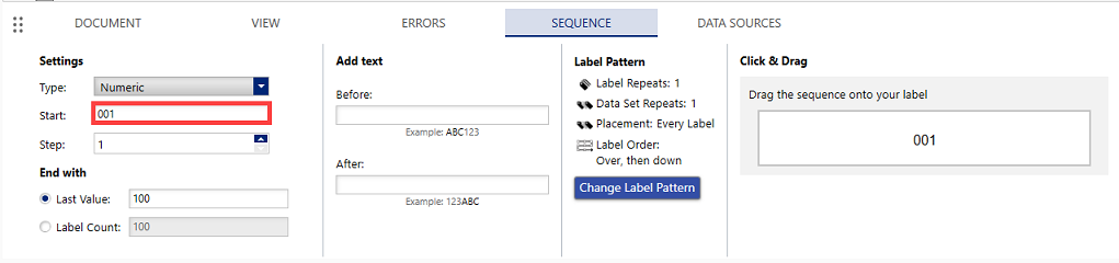 Brady Workstation - How to Create a Serialization with Number Padding ...