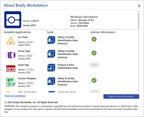 How to Find Your Brady Software License | Brady Support