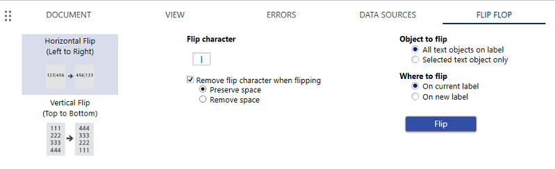 How to Use the Flip Flop function in Brady Workstation | Brady Support