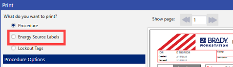 Lockout Writer - How to print Energy Source Labels | Brady Support